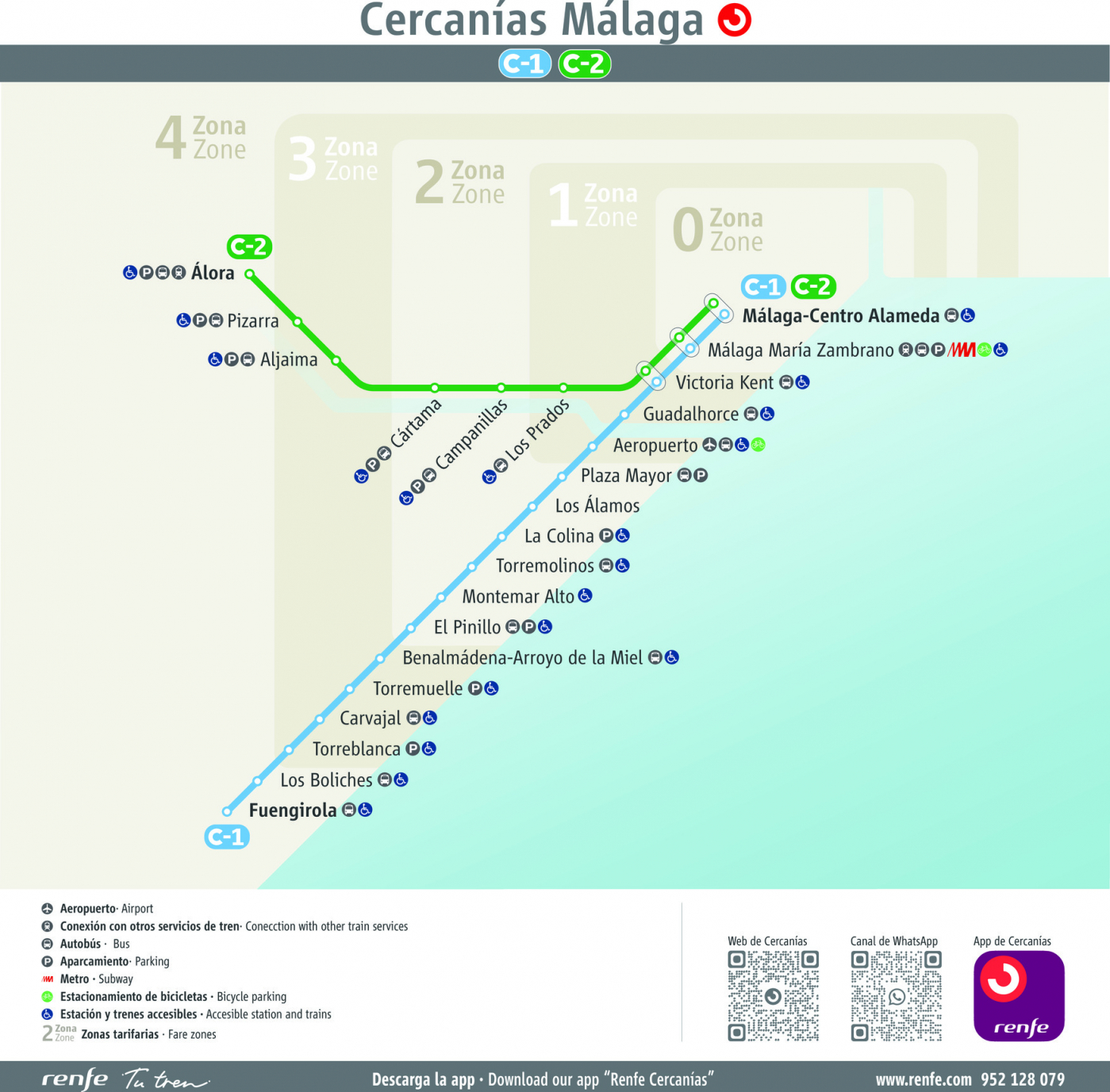 Plano de RENFE Cercanías Málaga 2018 Plano de RENFE Cercanías Málaga 2018